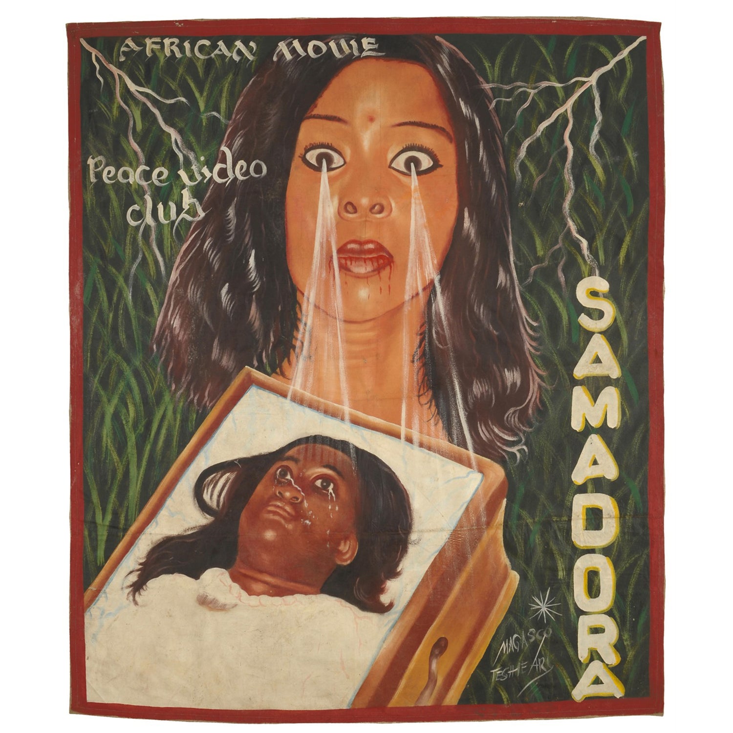 Ashes 2 Movie Poster – Hand-Painted Ghanaian Art, 156 x 106 cm – Tribalgh