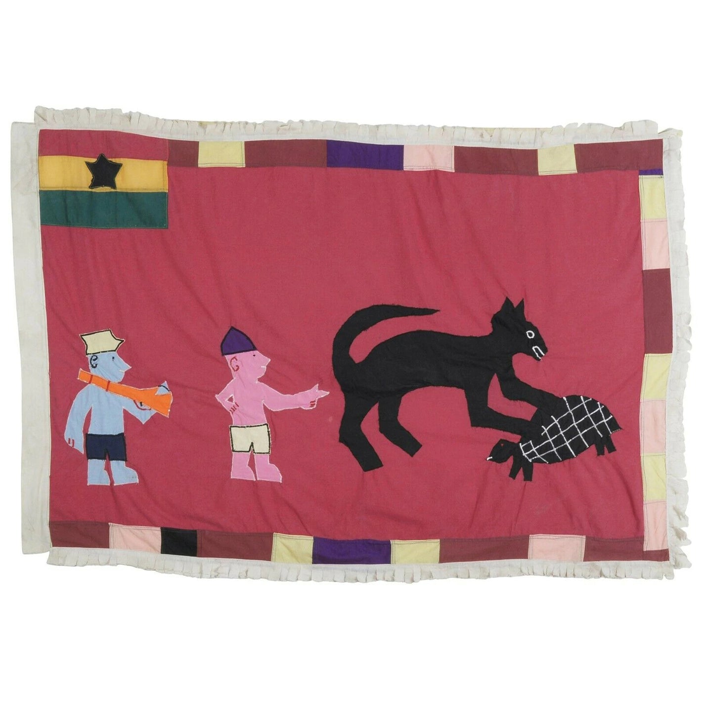 Fante Asafo Flag Frankaa Fanti War Ghana African Applique Art – Tribalgh