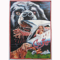 Cujo Ghana Movie Poster - Authentic Hand-Painted Horror Art – Tribalgh